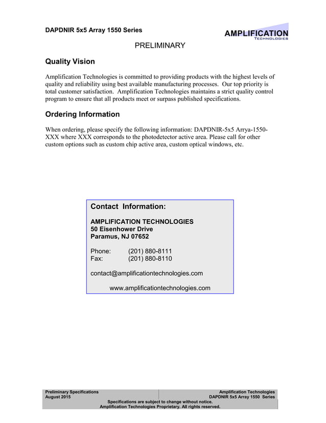 NIRDAPD_5x5_Array_1550_v03 | PDF