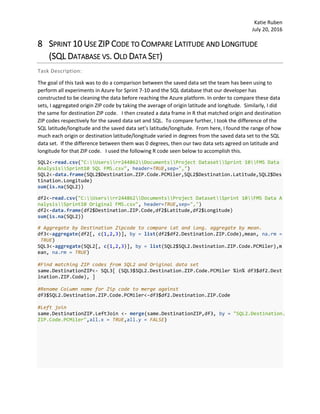 Logistics Data Analyst Internship RRD | PDF