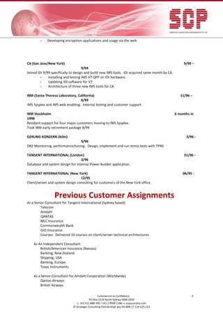 SCP - Resume - 2014 02 04 | PDF
