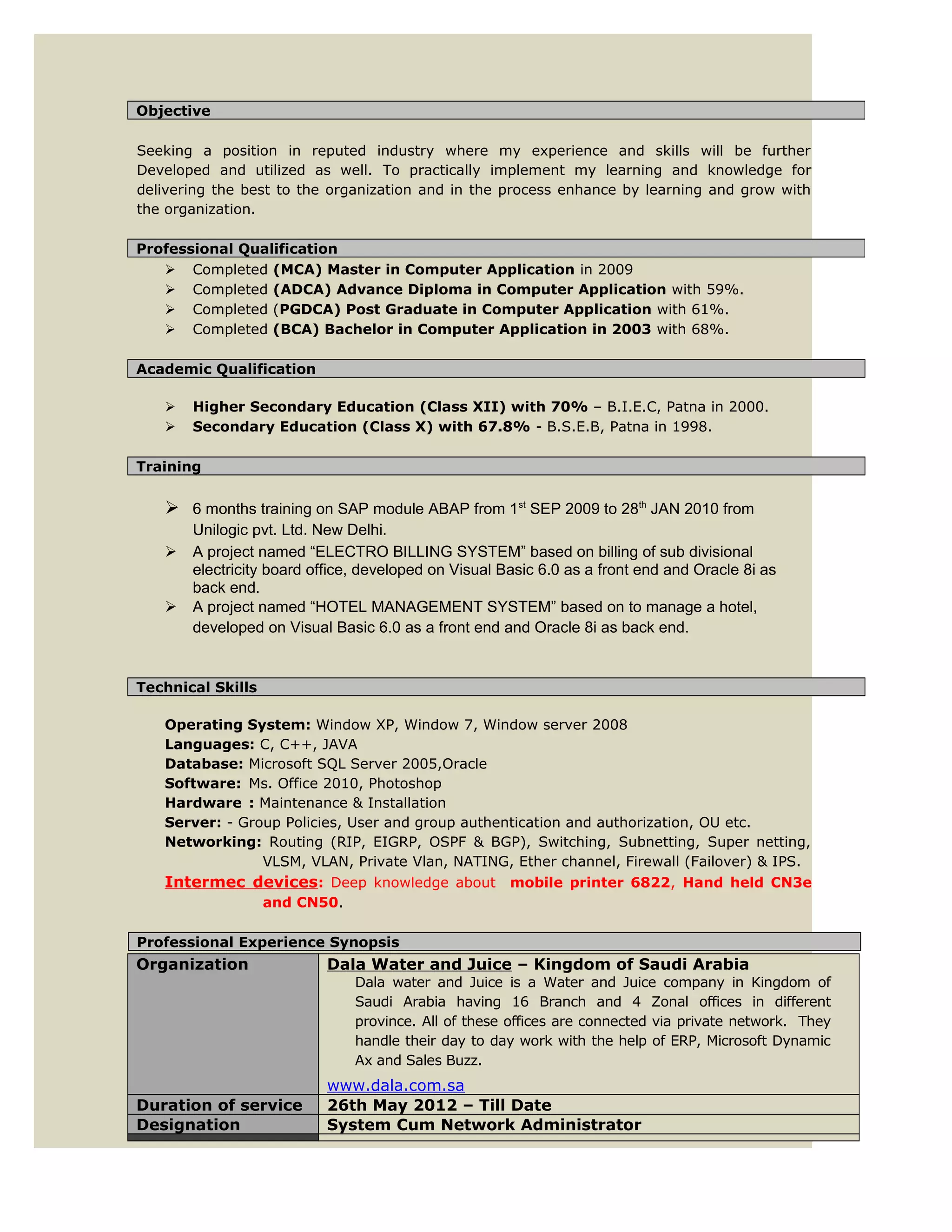 Mumtaz_Resume | DOC