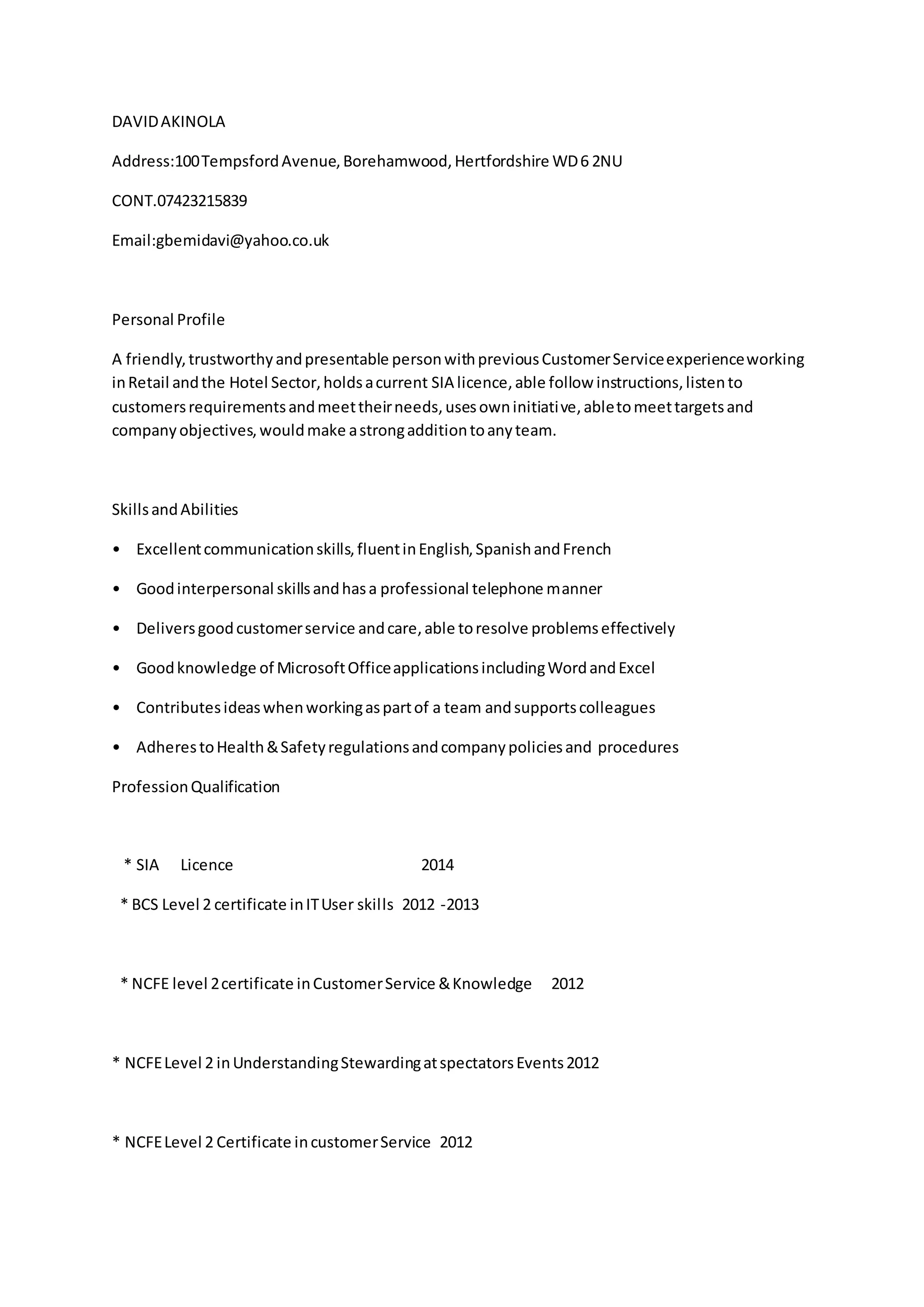 David Akinola Pdf