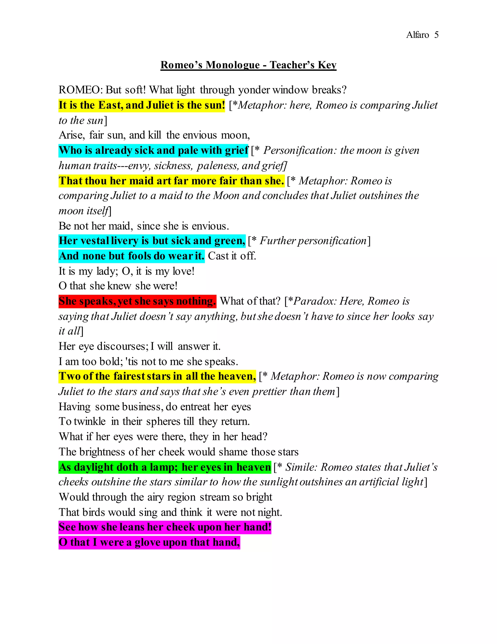 Shakespeare Lesson Plan | PDF