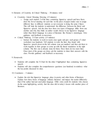 Shakespeare Lesson Plan | PDF