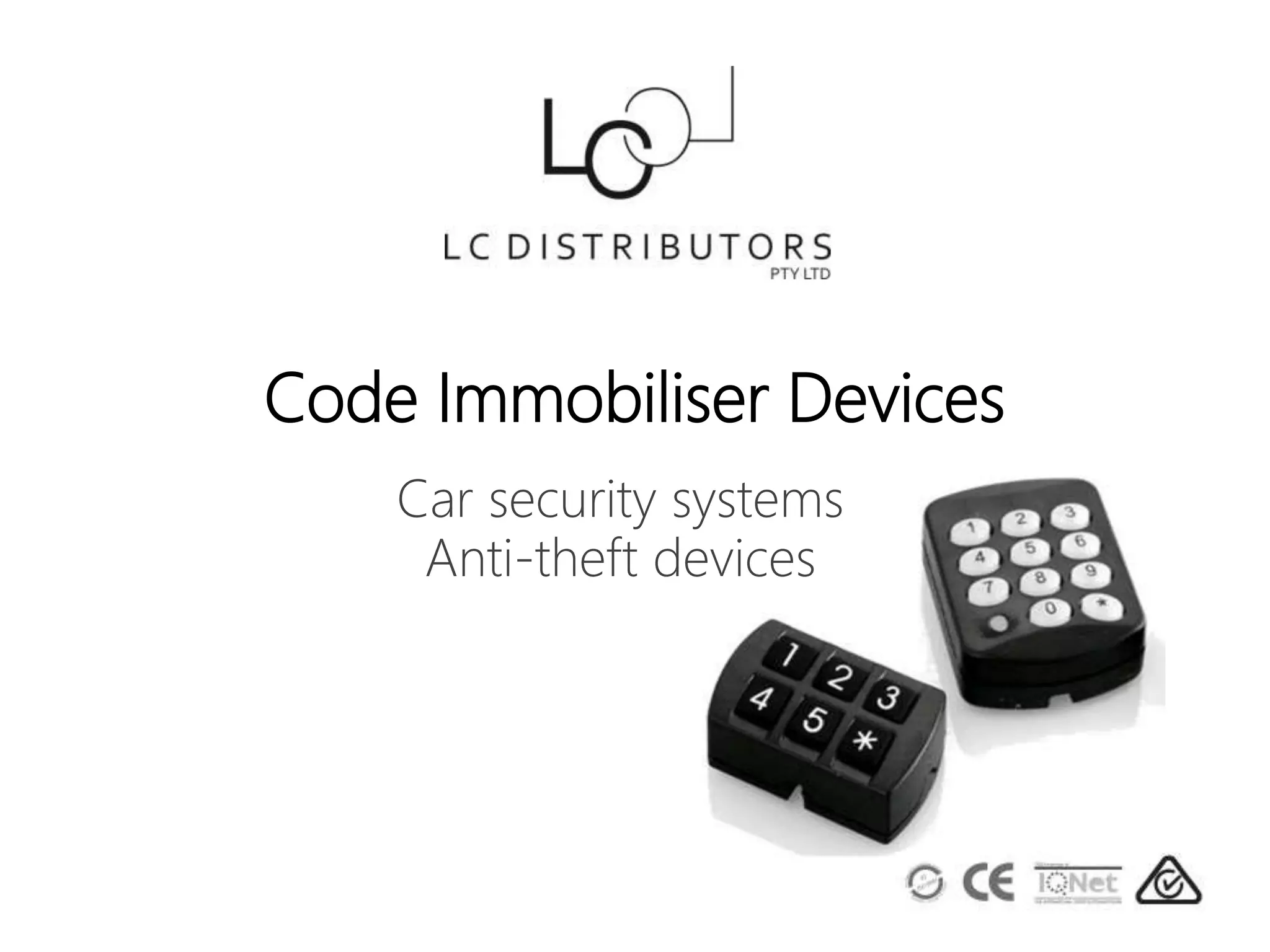 S-12 Immobiliser for cars | PPTX