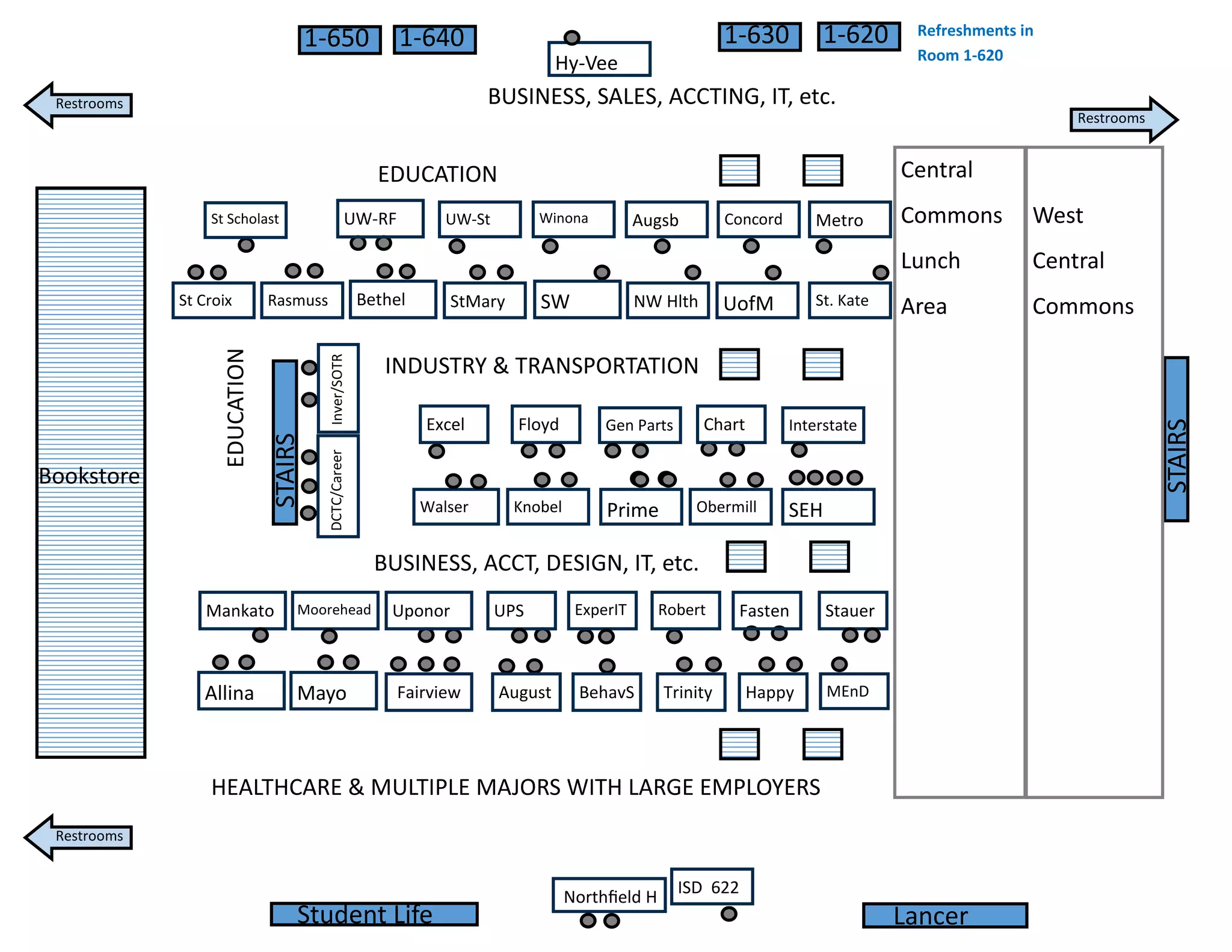 DCTC Job-Transfer Fair Map for Exhibitors | PPT