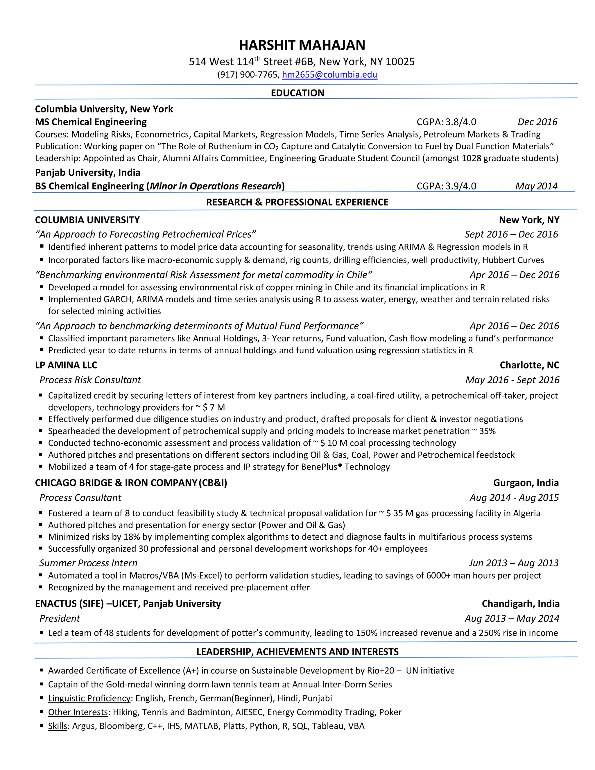 Harshit_Mahajan_Resume_PE_ | PDF