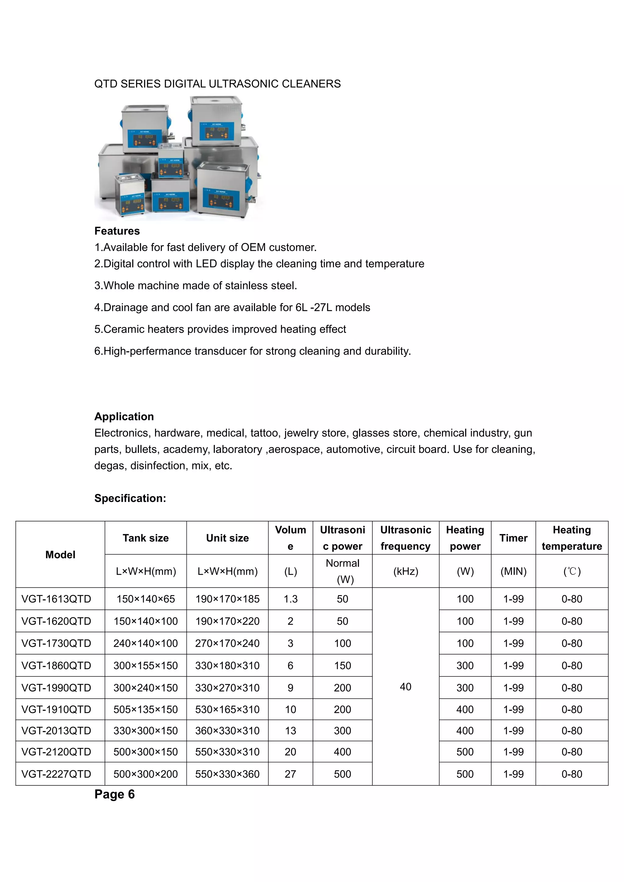 GT SONIC-Product Brochures | PDF