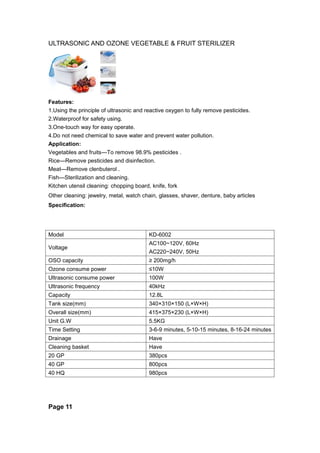 GT SONIC-Product Brochures | PDF