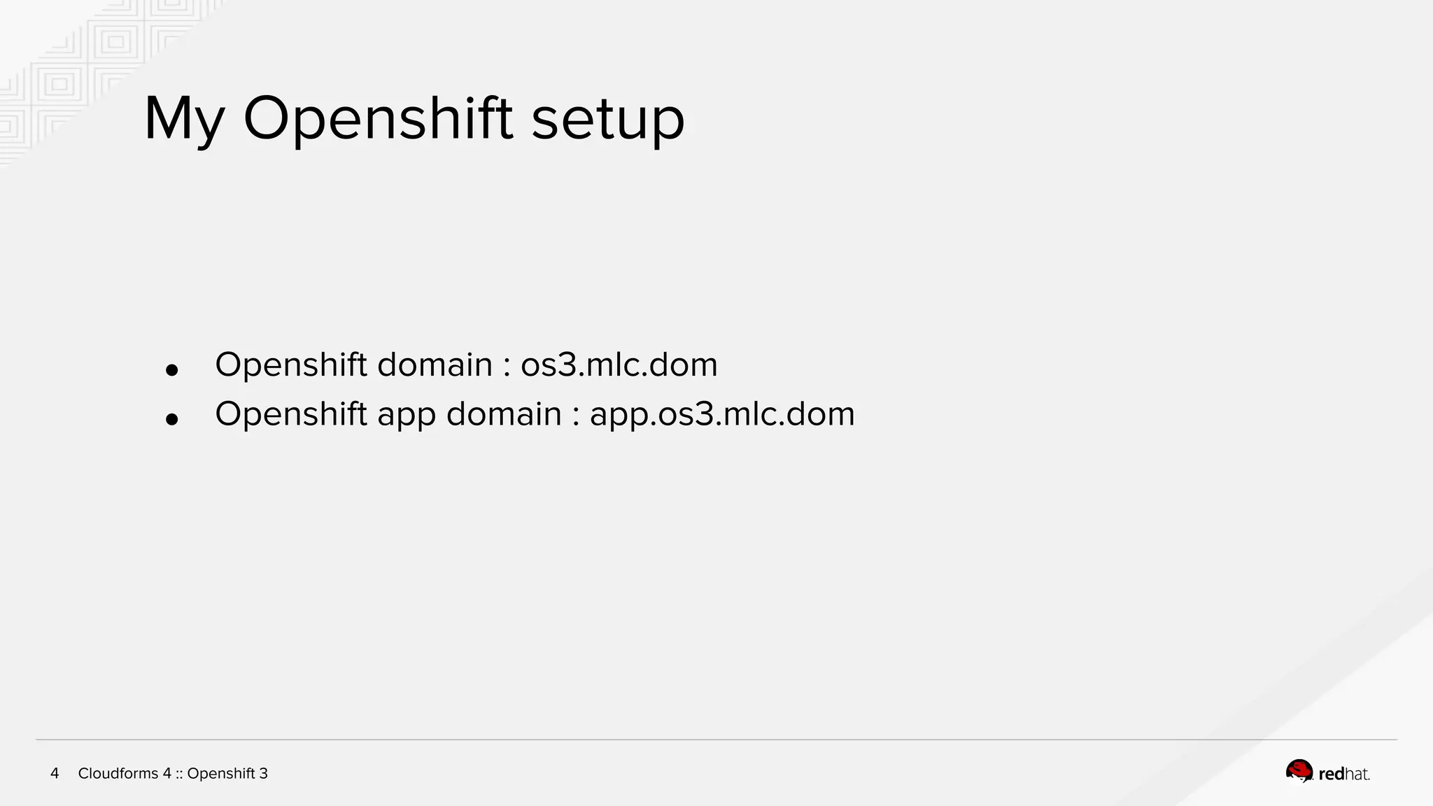 Integrate Openshift with Cloudforms | PPT