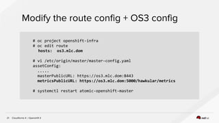 Integrate Openshift with Cloudforms | PPT