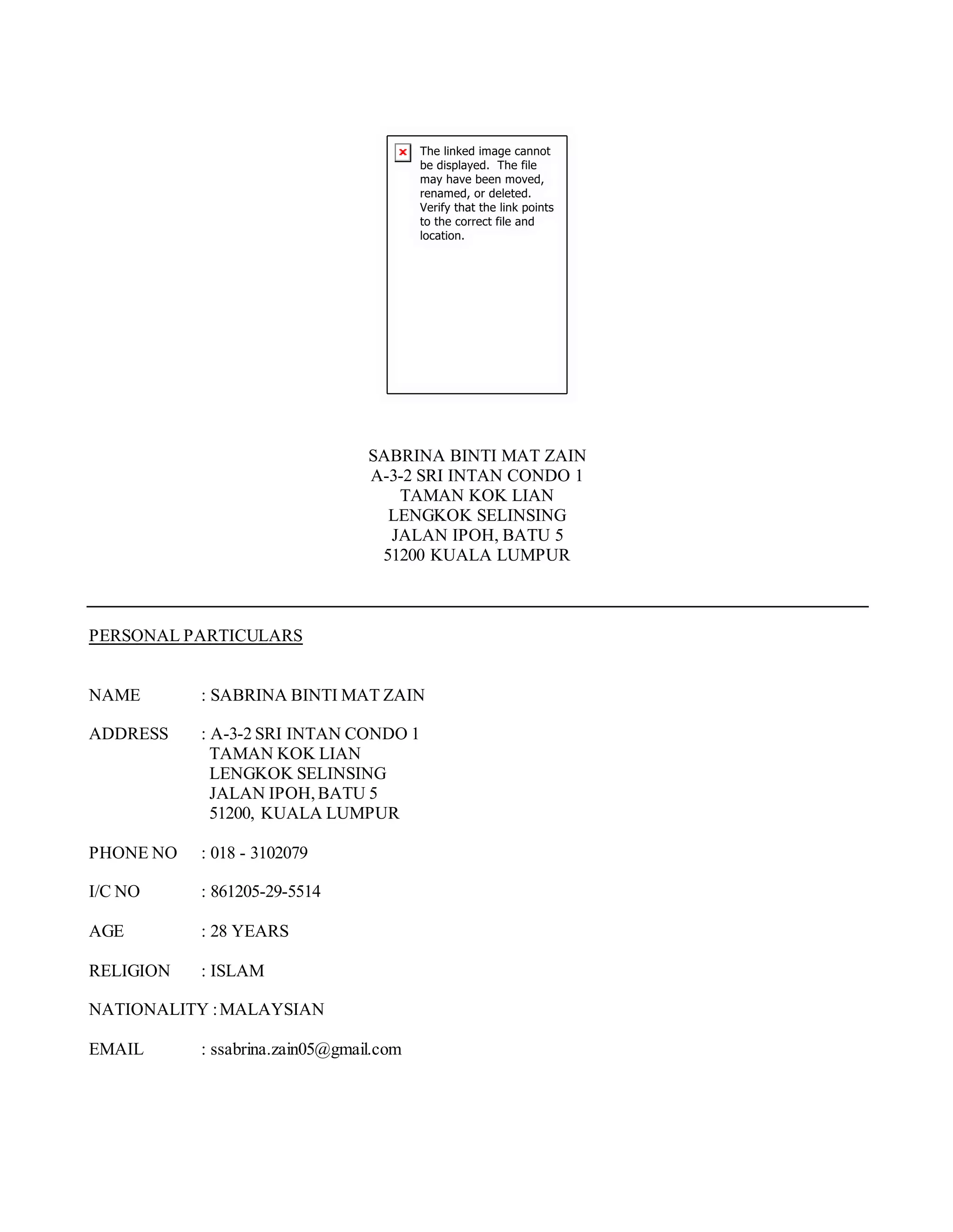 SABRINA BINTI MAT ZAIN-3 | DOCX | Healthcare Industry | Industries