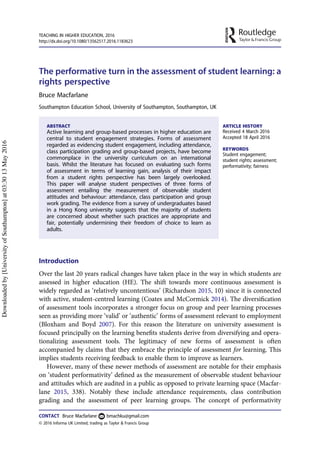 Performative Turn TiHE ifirst | PDF