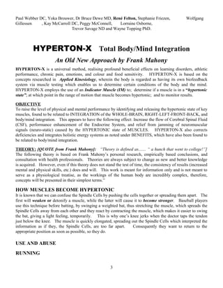 HYPERTON-X Sports Applied Kineliology | PDF