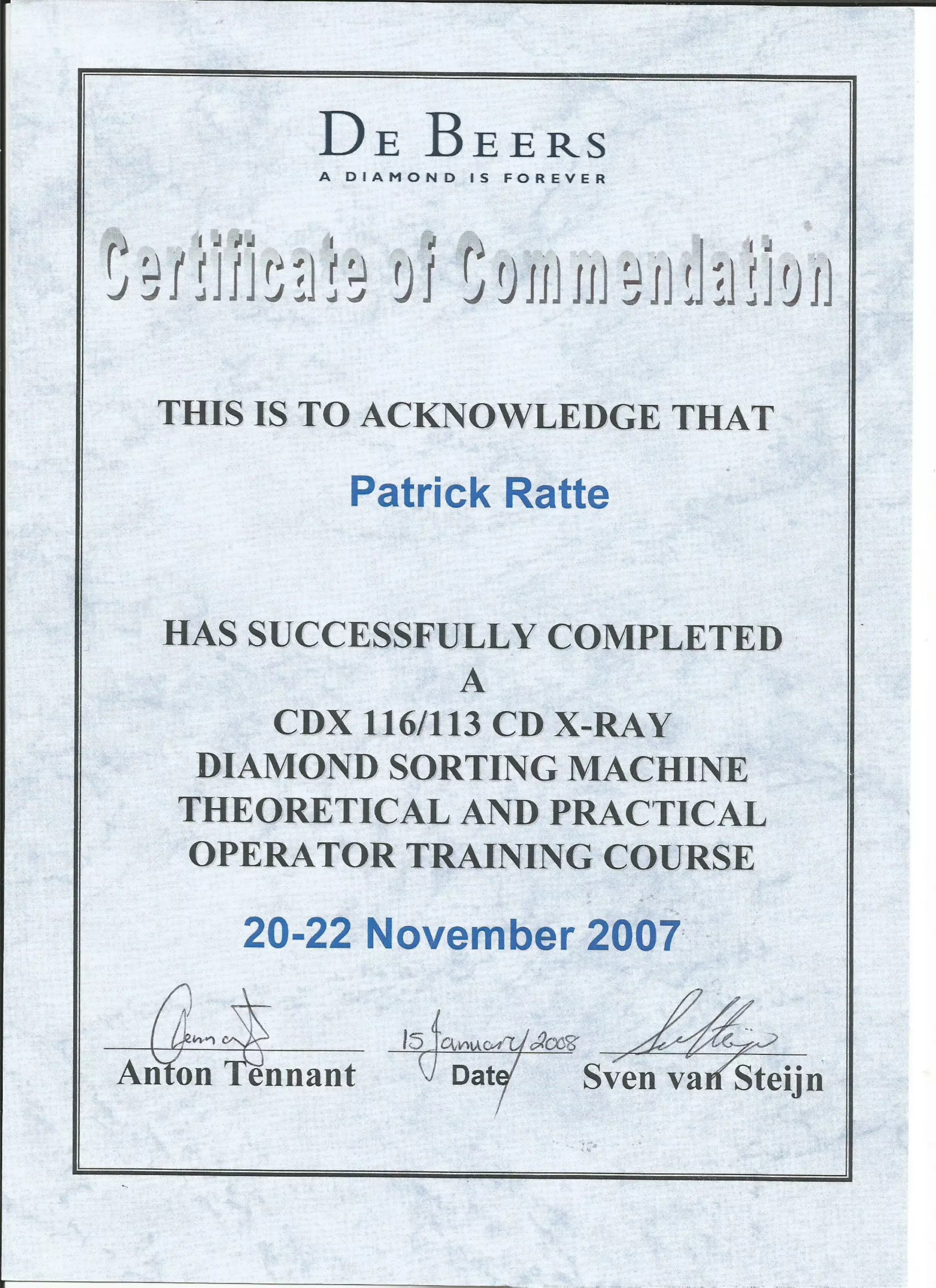 Certificate CDX CD X-Ray | PDF