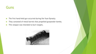 Gunpowder in China | PPTX