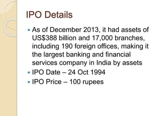 State Bank of India – IPO | PPTX