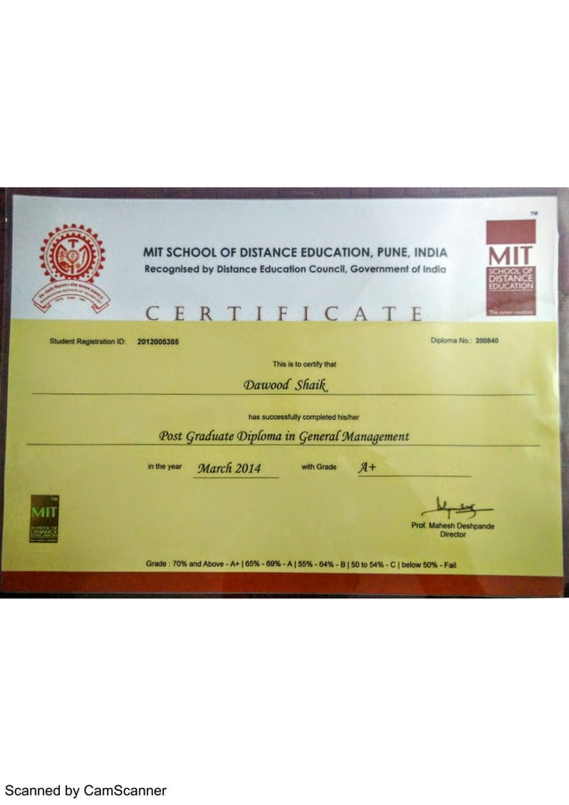 MIT_pg_certificate[1] | PDF | Cameras and Camcorders | Consumer Electronics