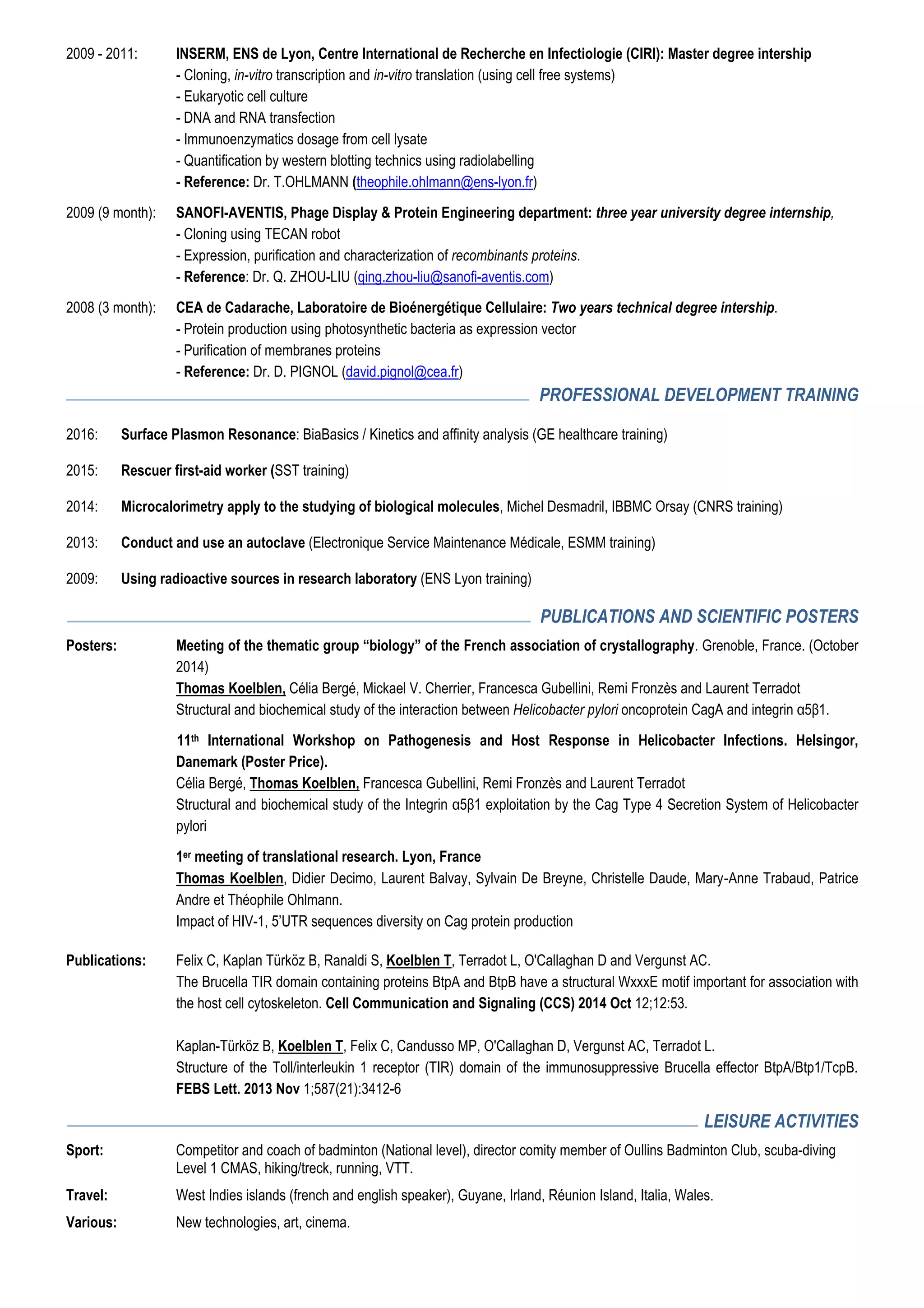 CV-ThomasKOELBLEN | PDF