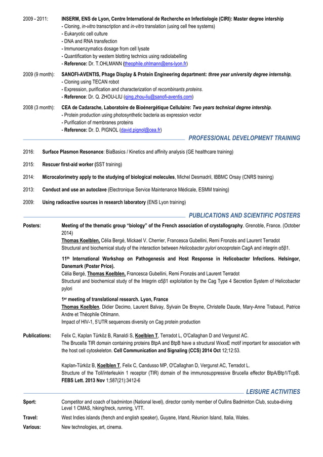 CV-ThomasKOELBLEN | PDF