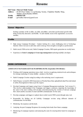 Resume Sharvari | DOCX