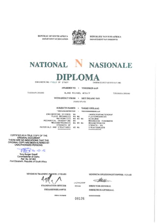 N6 diploma | PDF