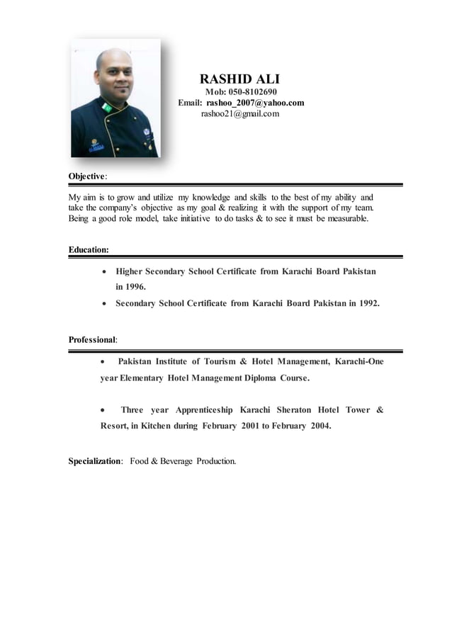 Rashid new cv 2014 | PDF