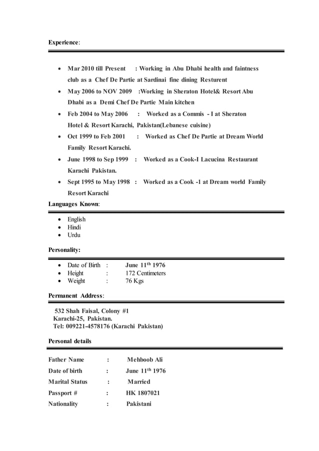 Rashid new cv 2014 | PDF