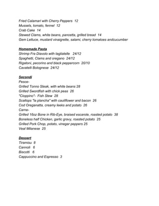 MENU | PDF