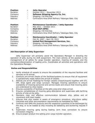 Joel B NMIF Operations Team Lead | PDF