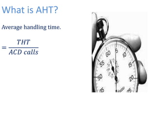 High AHT reasons how to decrease it | PPT