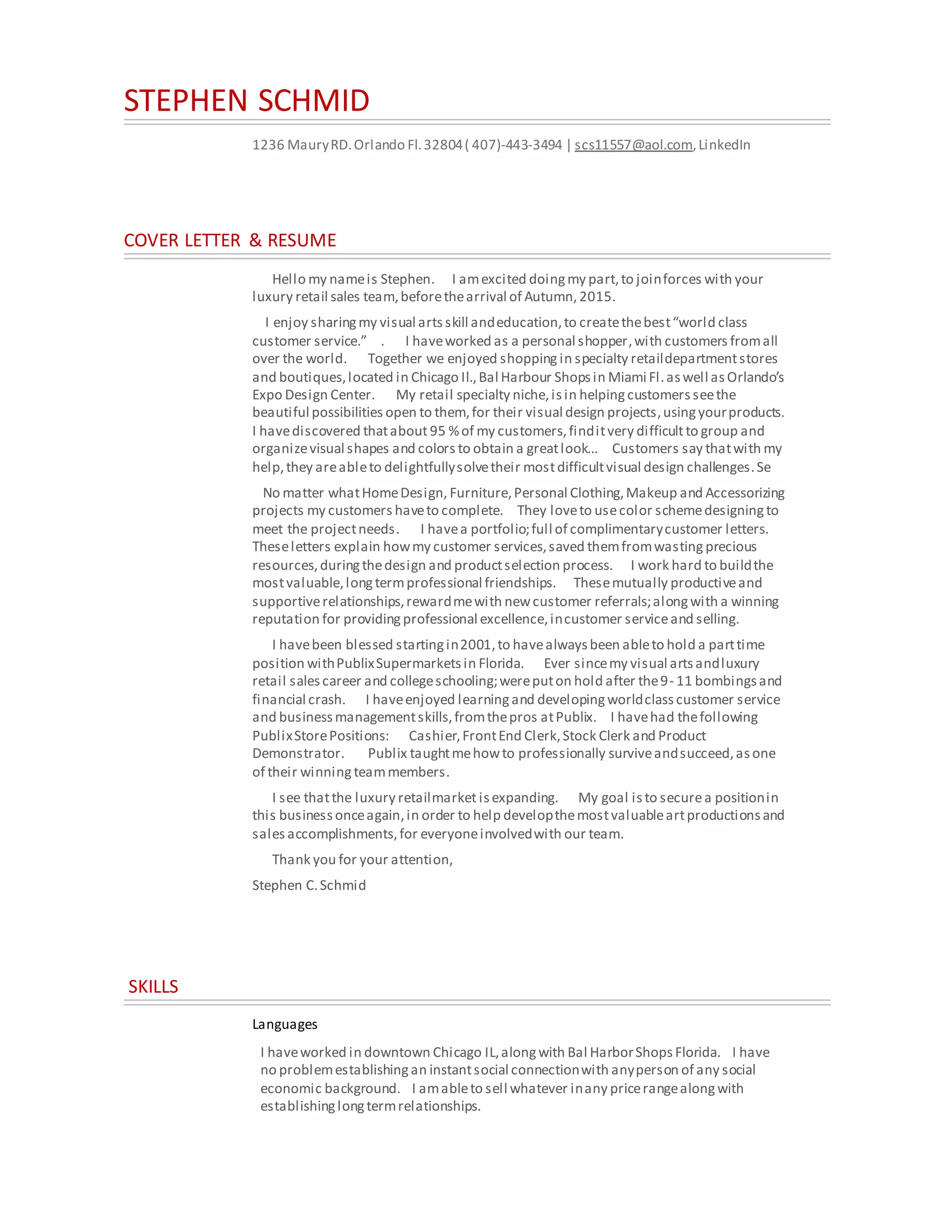 Stephen.docx 5 Visual Sales Resume - Copy - Copy | DOCX