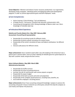 Elba Garza resume | PDF