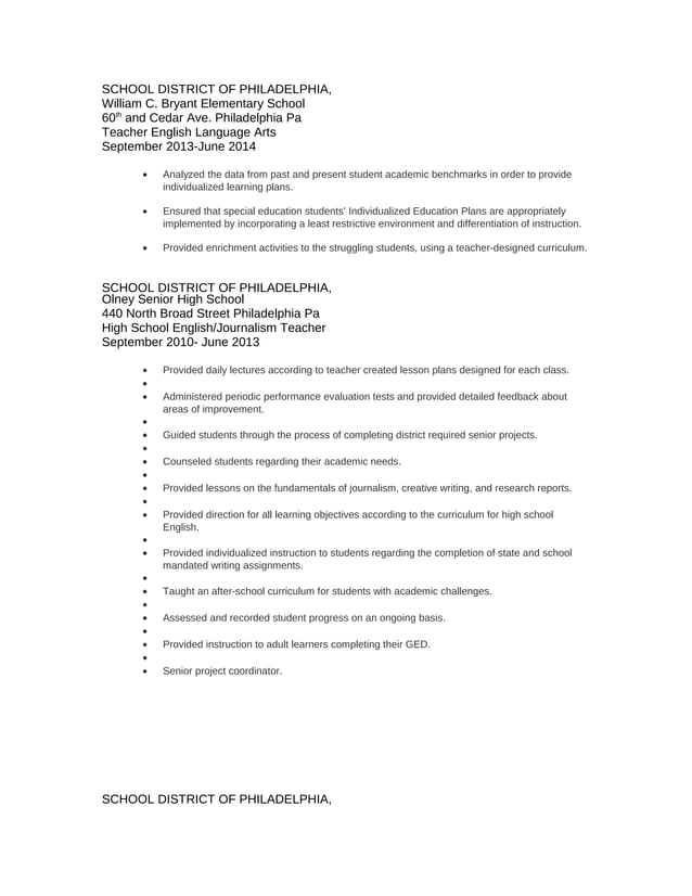 Sheldon Kyle Jacksonresume | DOC | Professional School | Postgraduate Education