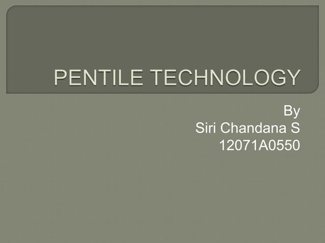 PenTile Technology | PPTX | Smartphones | Consumer Electronics