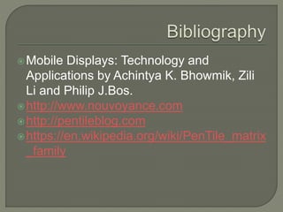 PenTile Technology | PPTX | Smartphones | Consumer Electronics