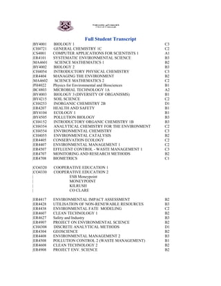 Employment History 2000-2016 | DOC