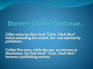 Doreen Cronin power point | PPTX