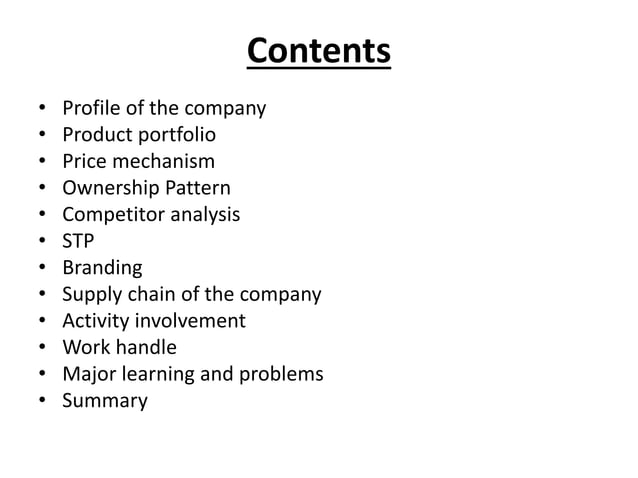 Summer internship ppt | PPT