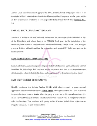 REVIEW OF AMCON PRACTISE DIRECTIONS 2013 | PDF | Legal Services ...