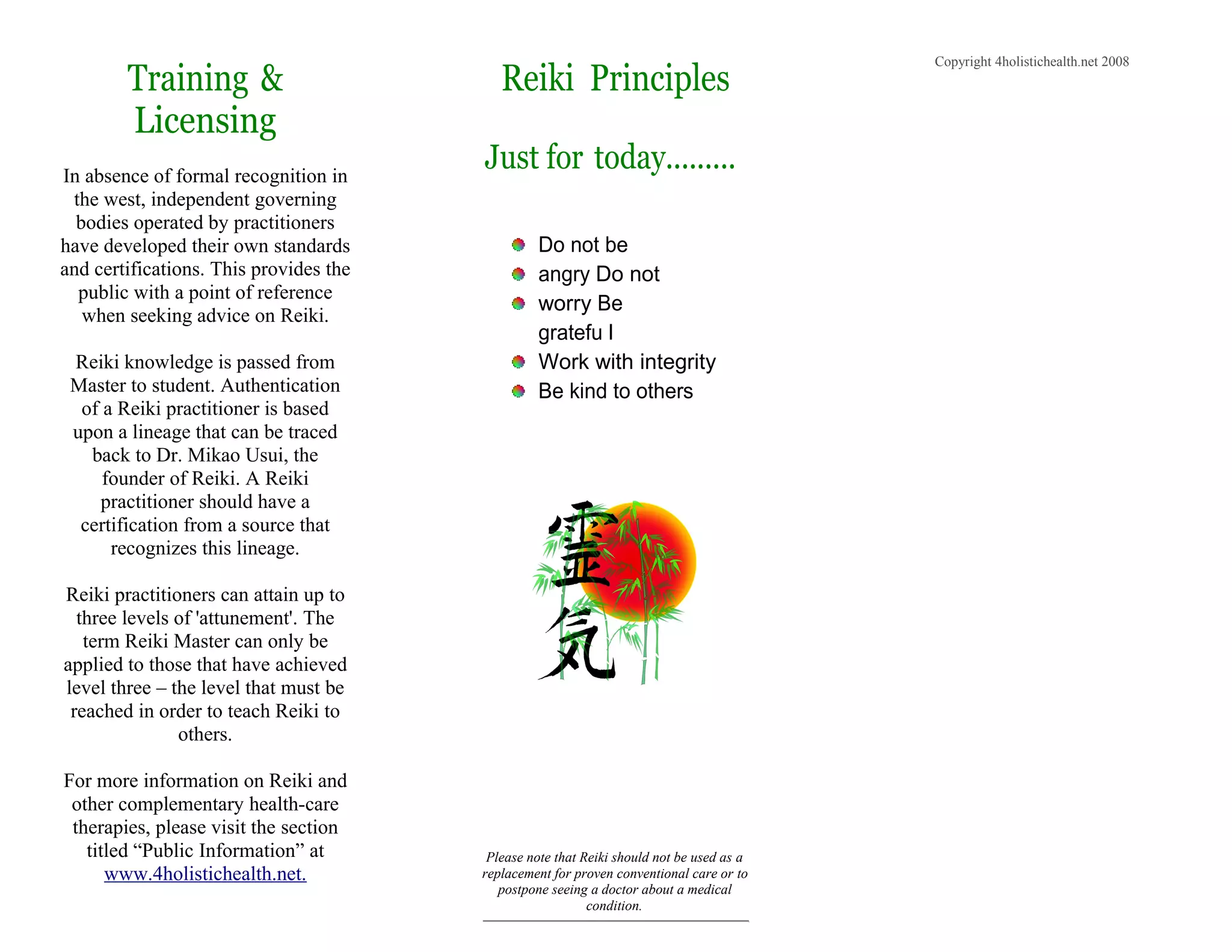 reiki brochure | DOC