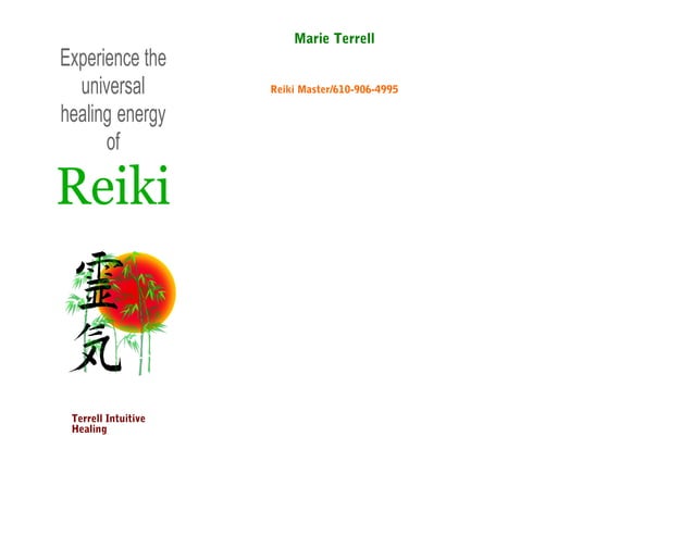 reiki brochure | PPT