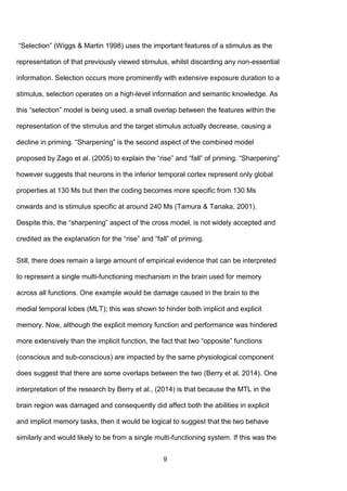 Dissertation Implicit Explicit Memory | PDF | Science