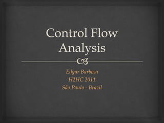 Control Flow Analysis | PDF