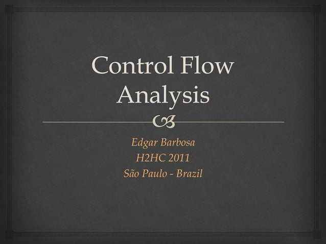 Control Flow Analysis | PDF | Programming Languages | Computing