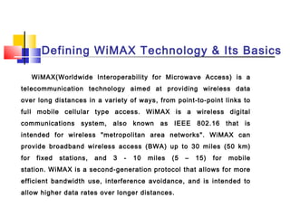 WIMAX THE ULTIMATE BROADBAND SOLUTION | PPT
