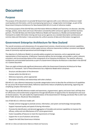 GEA-NZ v3.1 Data and Information Reference Model and Taxonomy | PDF