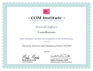 CCIM Cert - Fncl Analysis | PDF