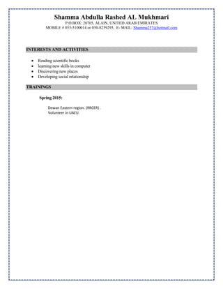 Shamma Almukhmari | PDF