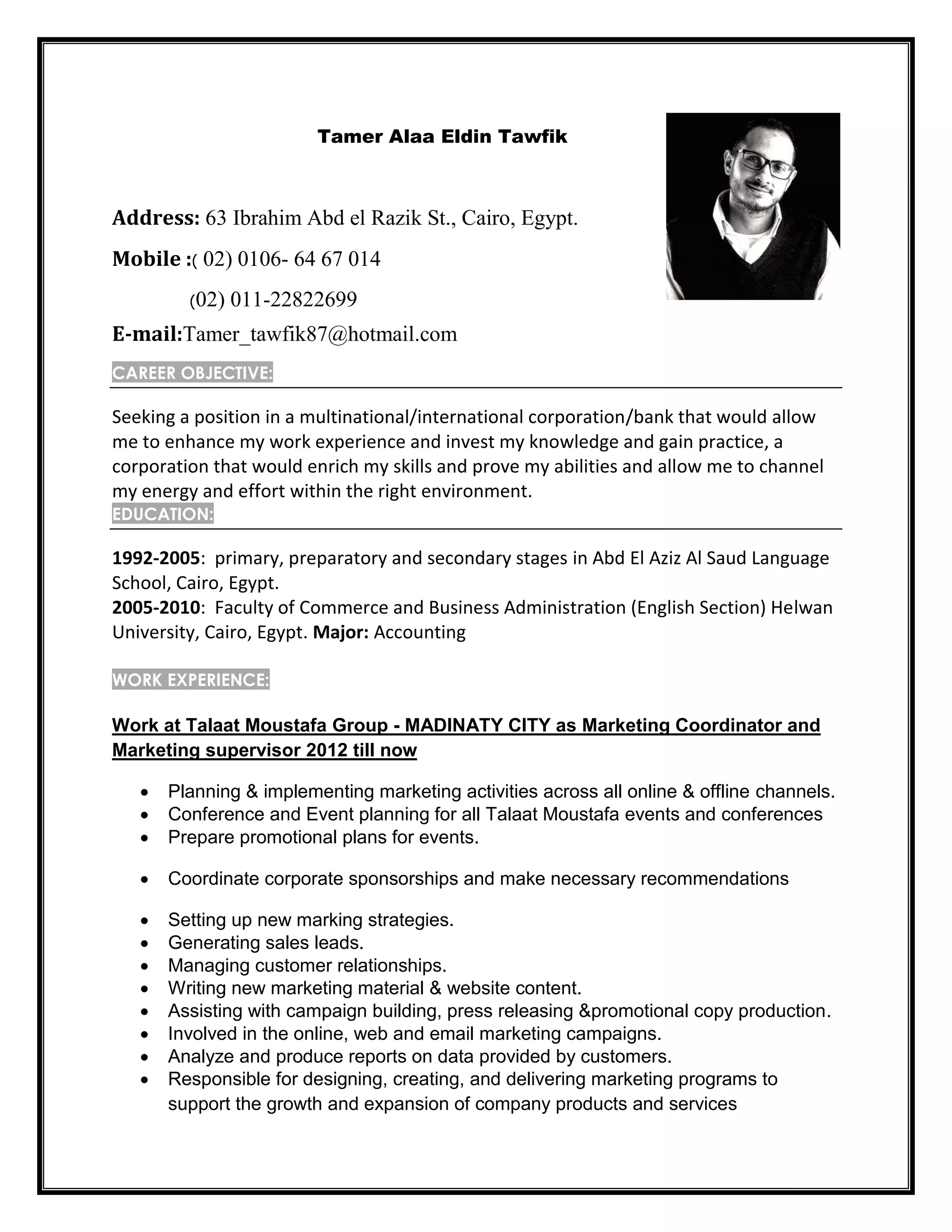 tamer cv4 finall | PDF