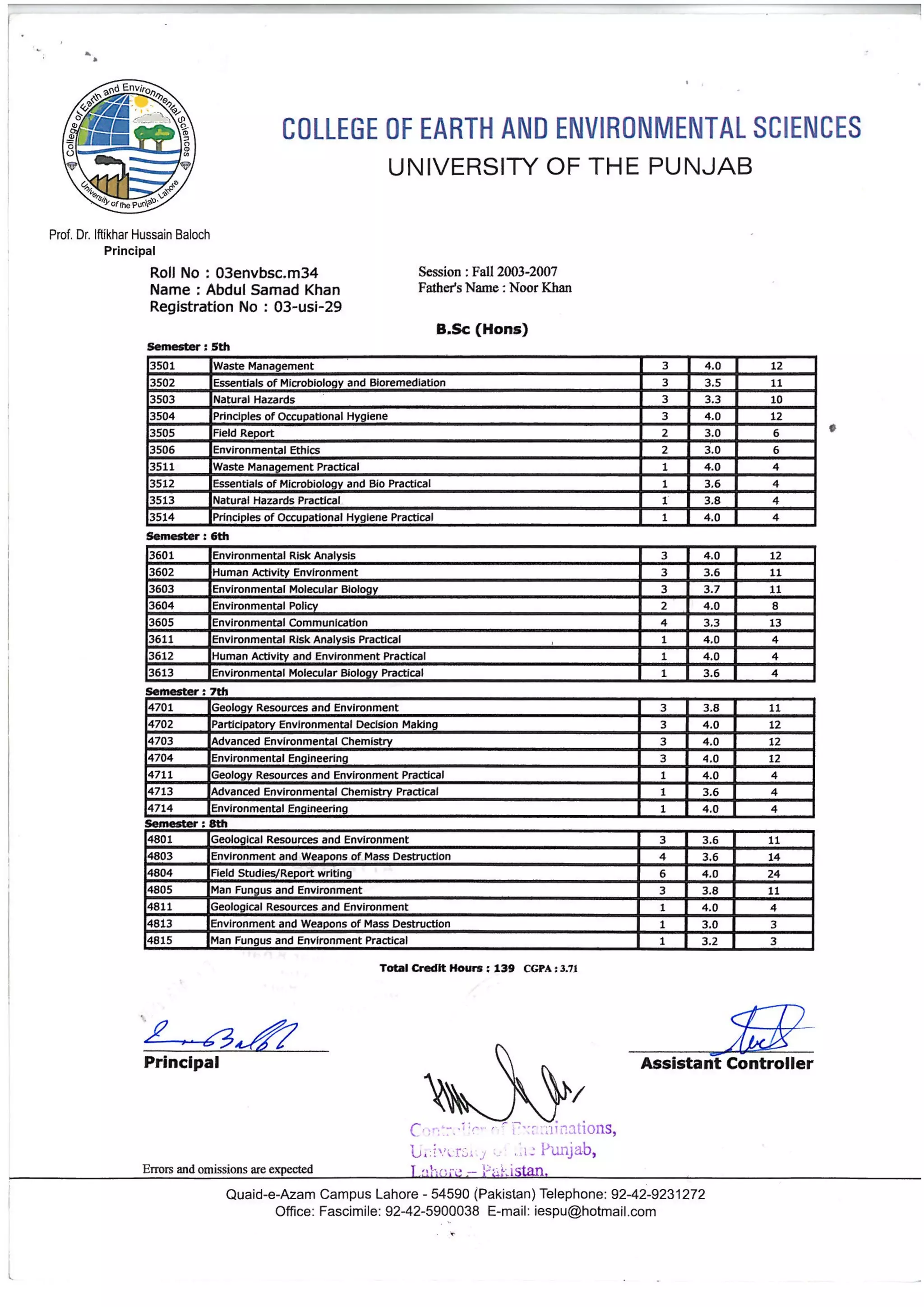 All Educational Transcripts | PDF